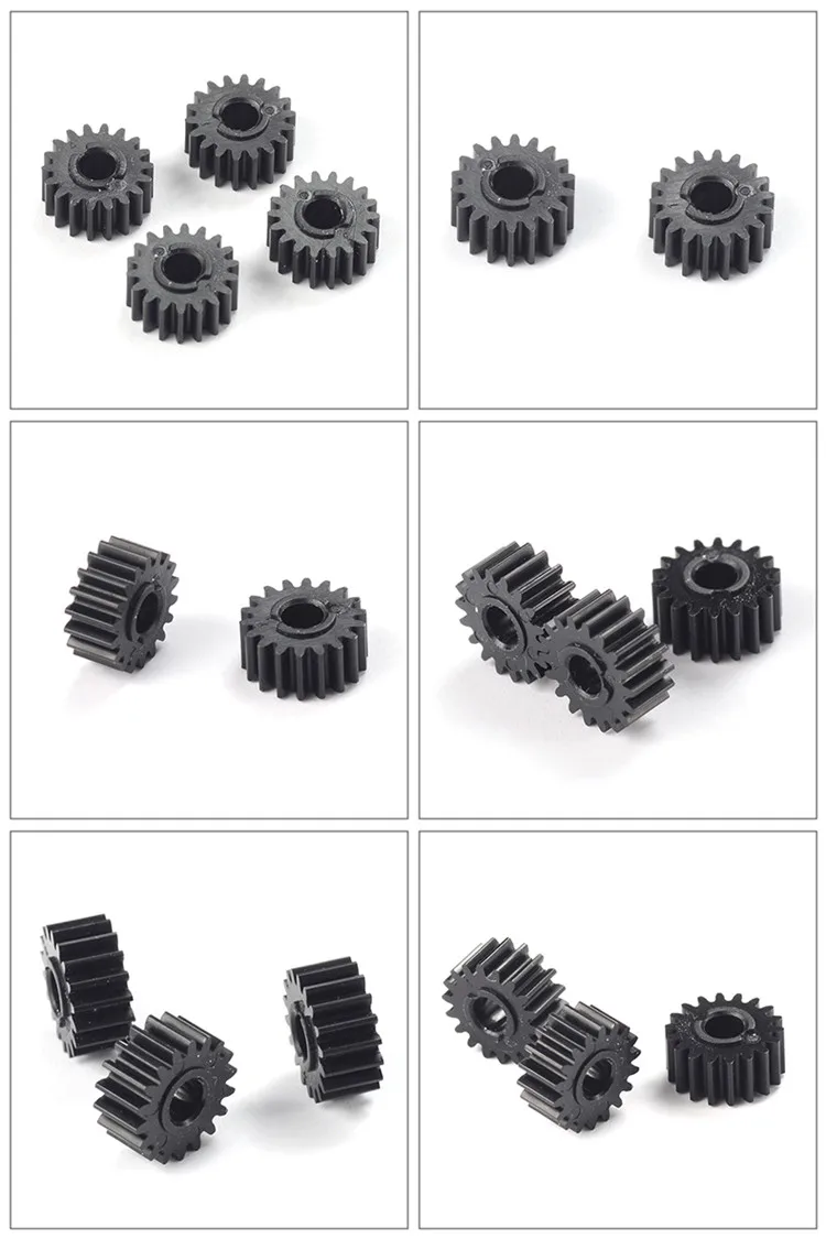Factory Spot Wholesale Abs Nylon Pom 0.35 Small Module Gear 18 Tooth ...