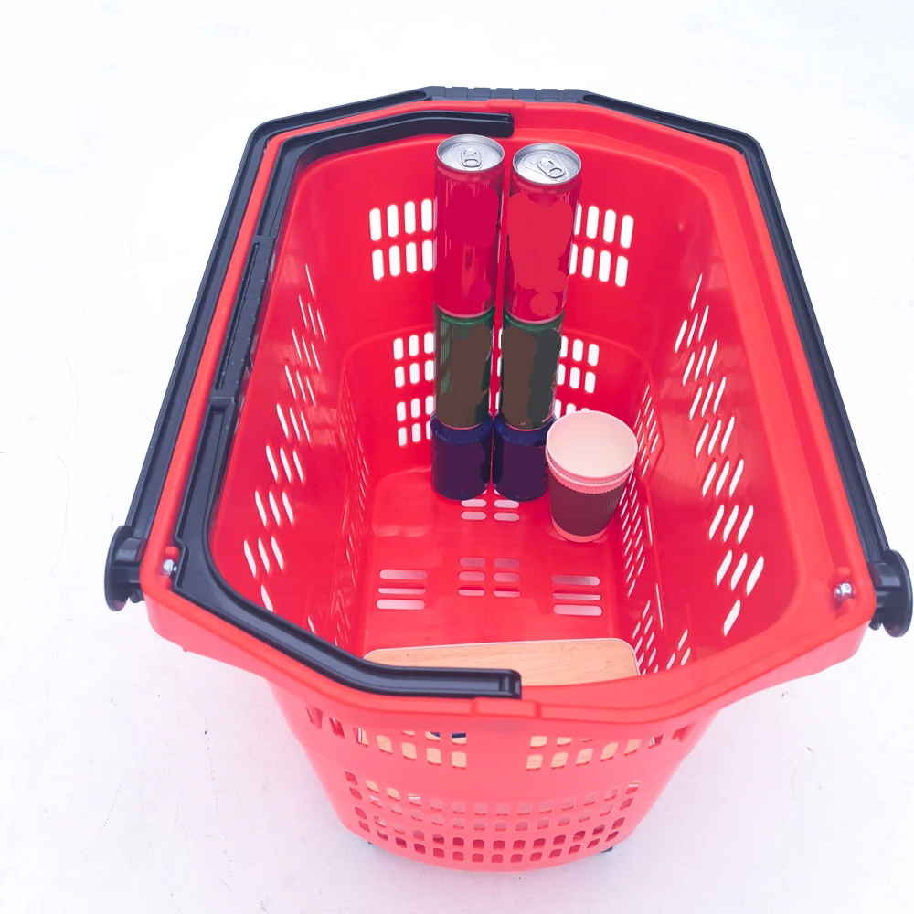 Portable And Durable 60l Large Capacity Pp Plastic Shopping Basket With ...