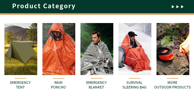 Emergency Shelter Tent Survival Tarp Rescue Gear Emergency Kit ...