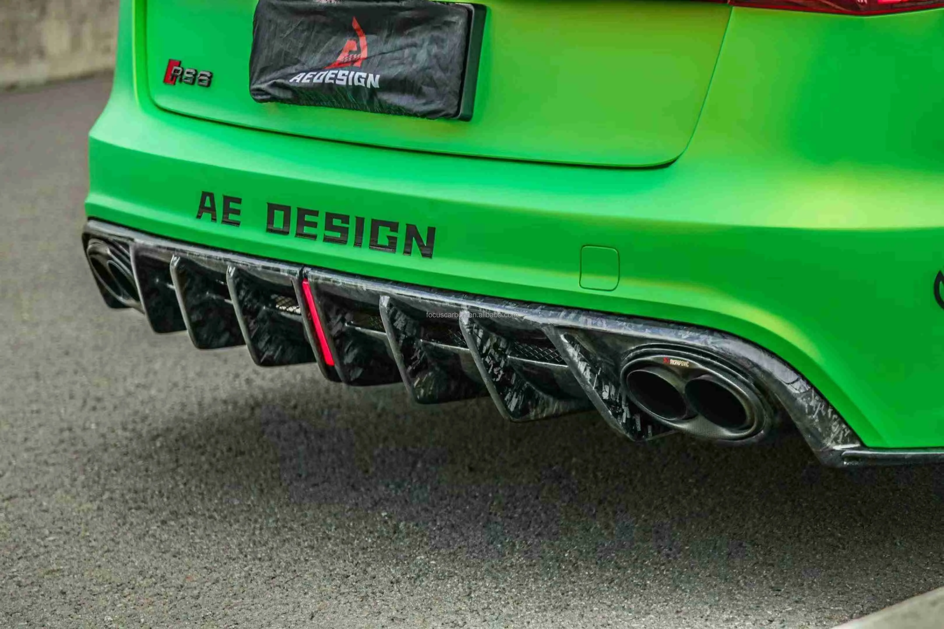 Ae Style Carbon Fiber Rear Diffuser For Audi Rs6 C7 C7 5 Carbon Fiber