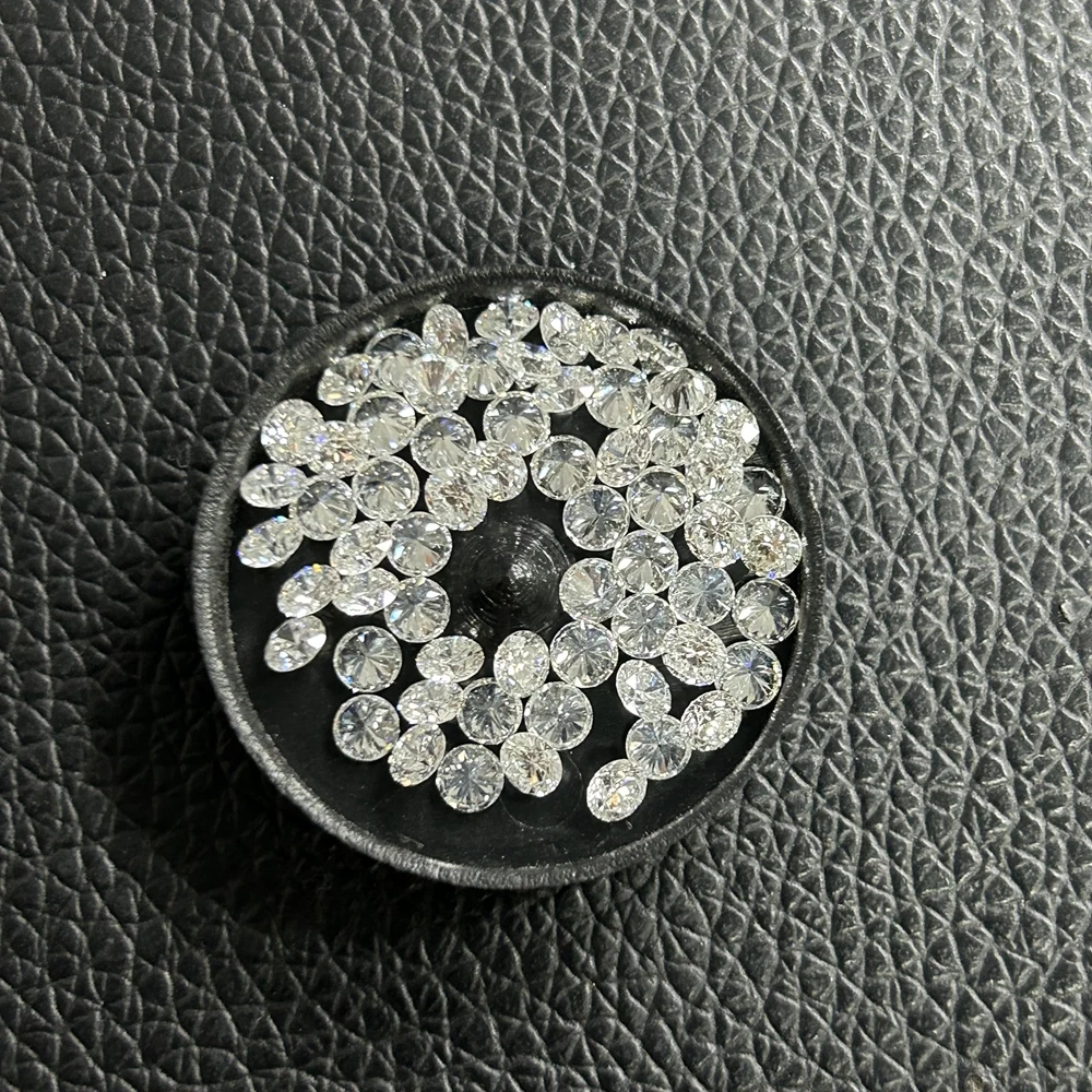 HQ GEMS 0.03 Carat CVD Diamond for Jewelry - 2mm DEF VS VVS, Affordable ...