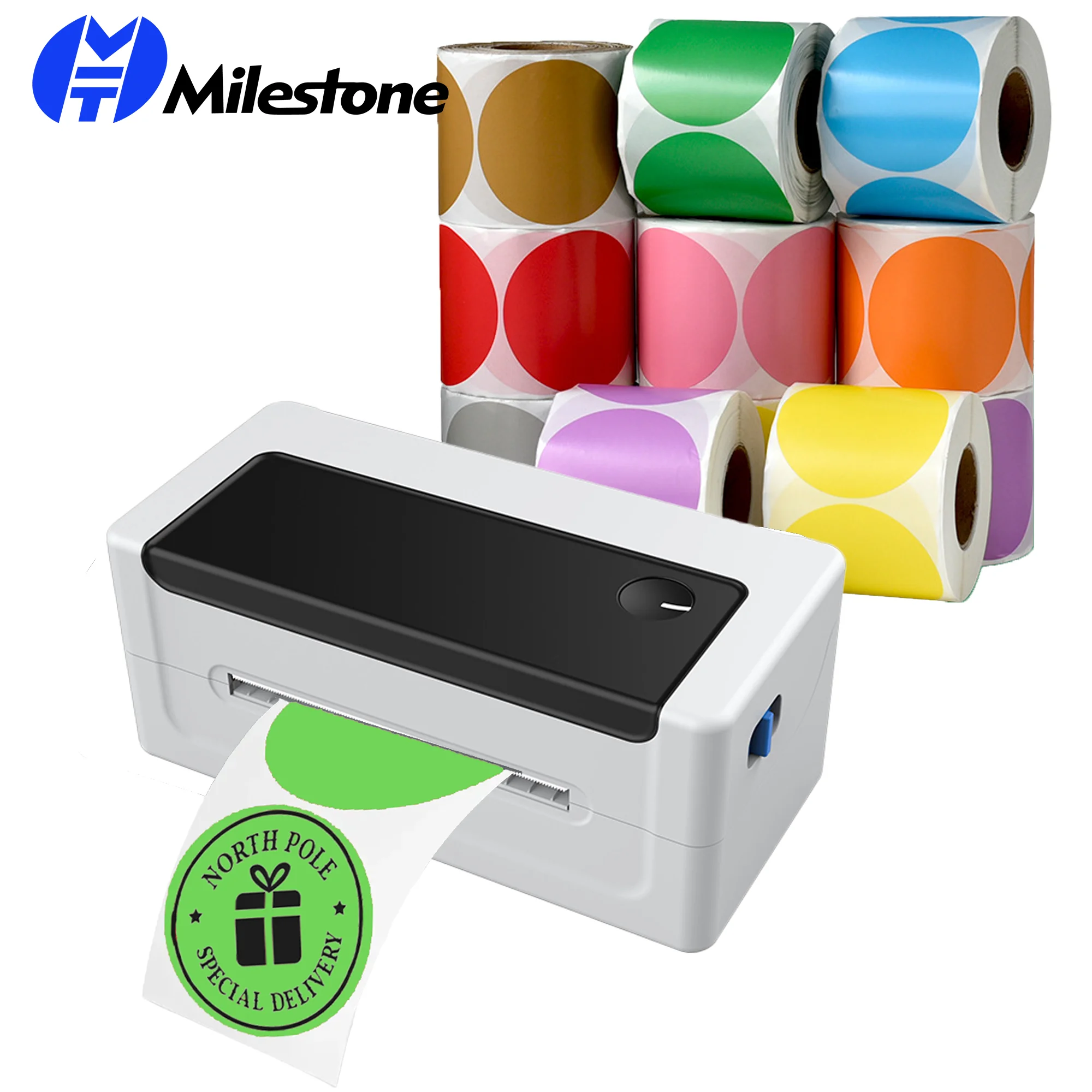 Mht-l1081 Desktop 4x6 150mm/s Thermal Printer Shipping Label Sticker ...