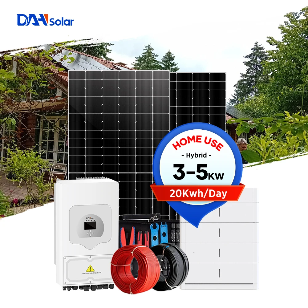DAH Solar Panels Power Systems 1000w 3000w 5000w Potovoltaic High ...