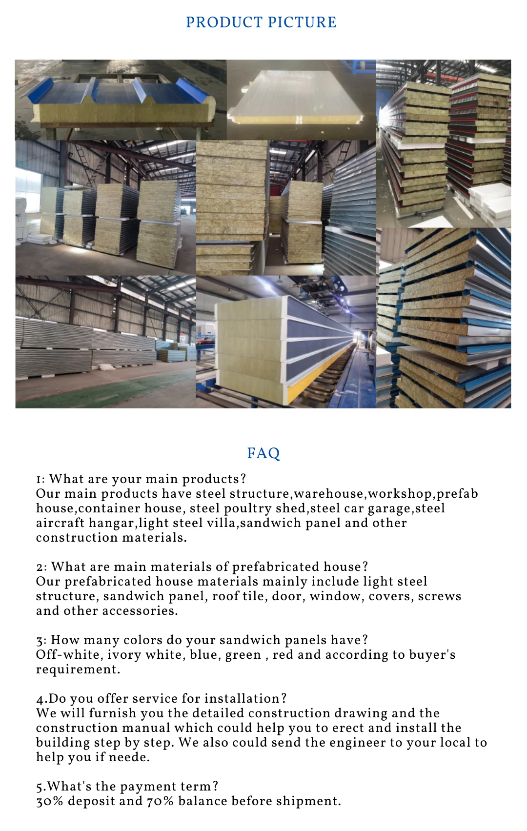 Factory Wood Print Sound Absorbing Fire-proof Eps Sandwich Panel Price ...