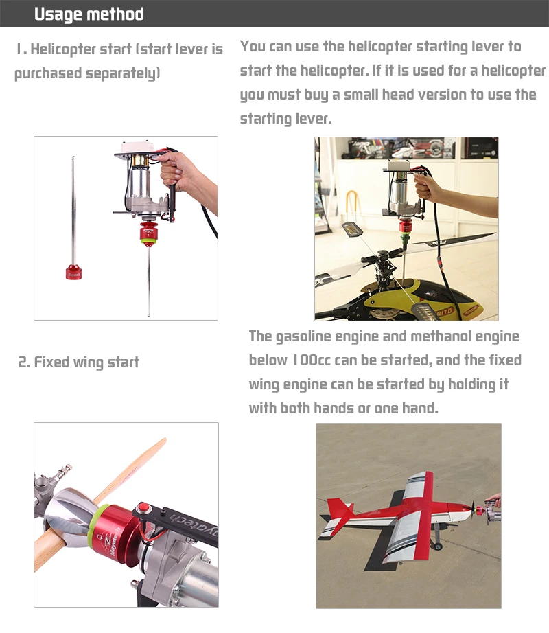 Mayatech TOC Electric RC Engine Starter for 15cc - 80cc