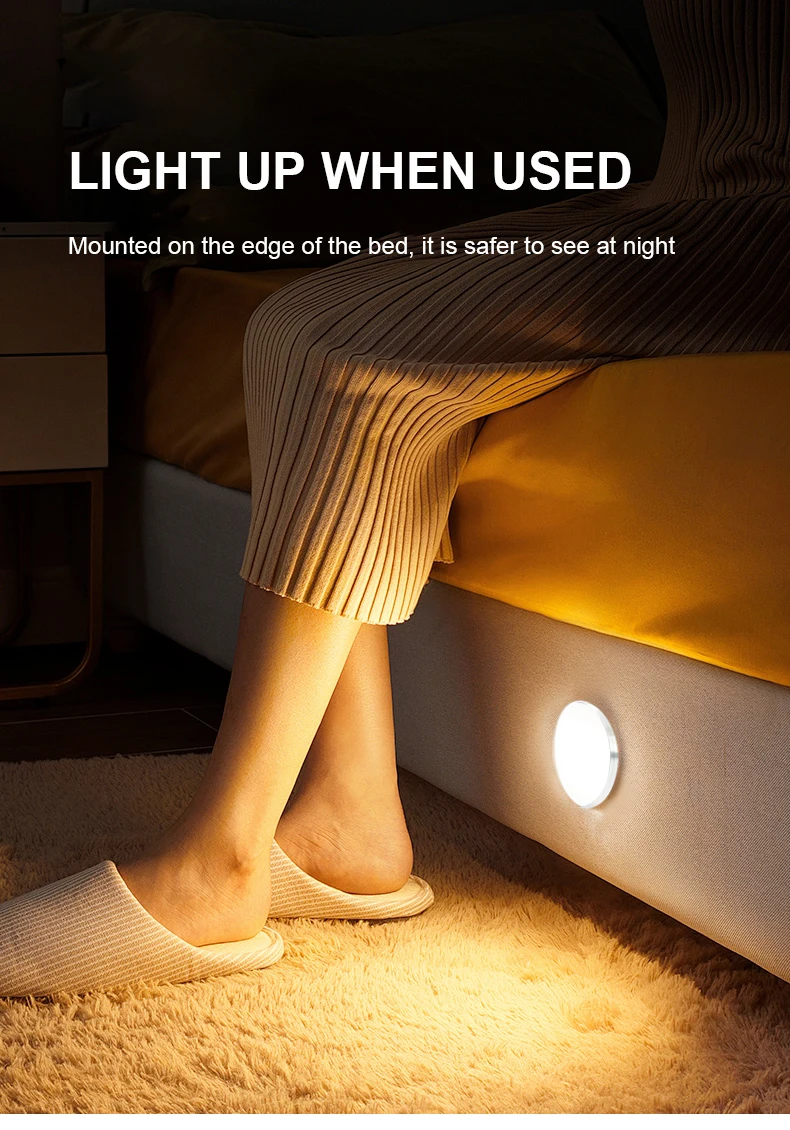 Small Night Human Body Induction Cabinet Light Luminous Cabinet Lamp ...