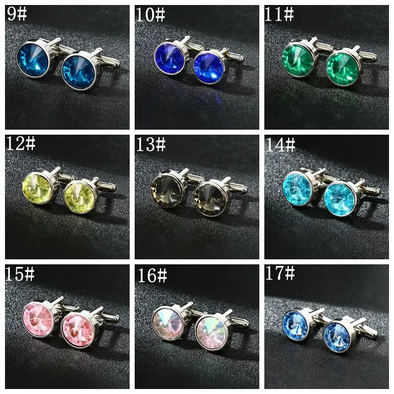 Wholesale Diamond Cufflink for Man Custom Made Crystal Men Cufflinks ...