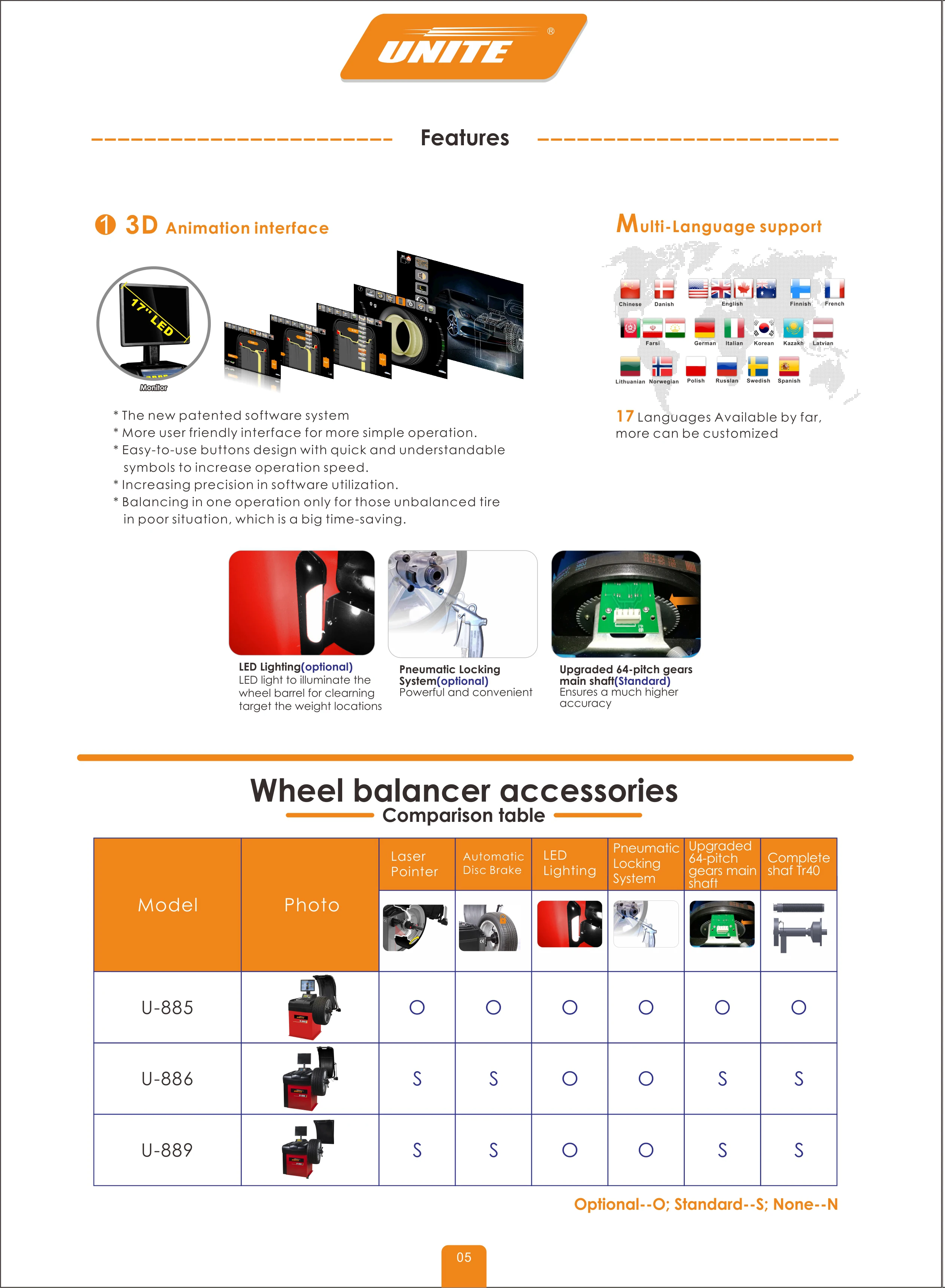 U-889 Tire Balancer Wheel Balancing Machine 3d Computerized Wheel Balancing Machine Other ...