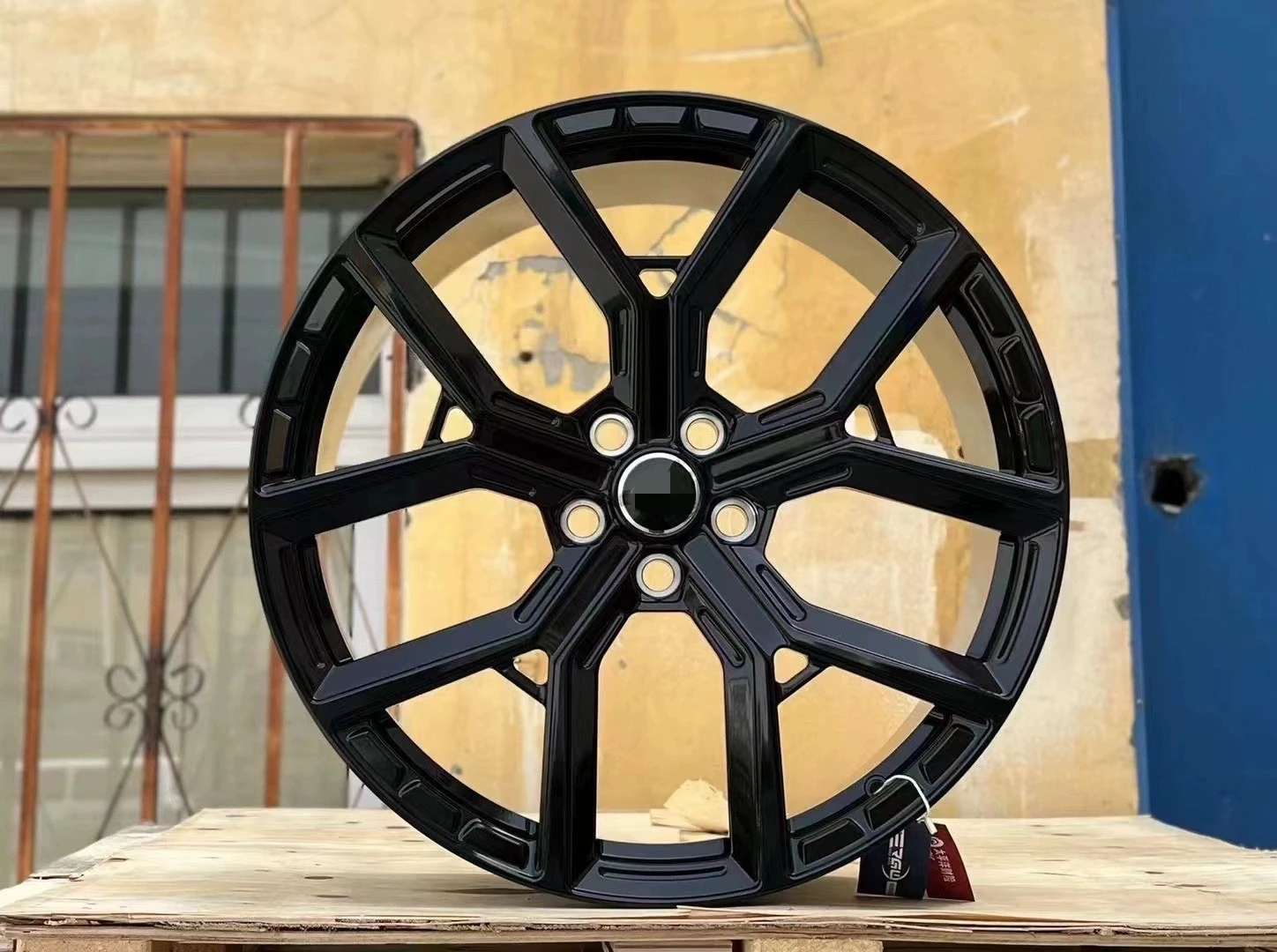 Yq Forged Wheels 22inch 9.5j 5x120 Pcd 72.56 Cb Glossy Black Wheels For ...