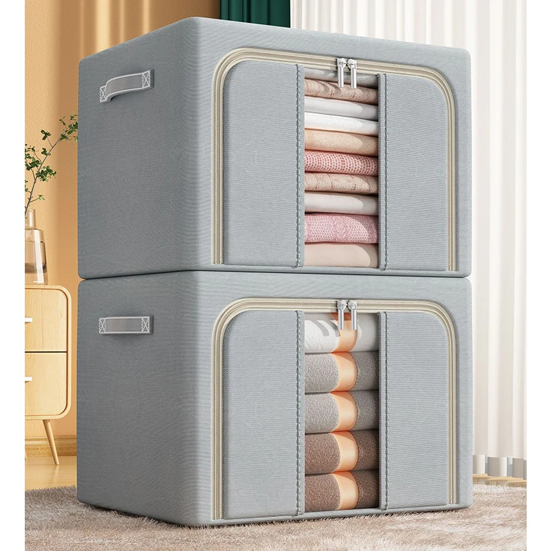 Niseven Large Foldable Storage Box Dustproof Storage Boxes With Clear ...