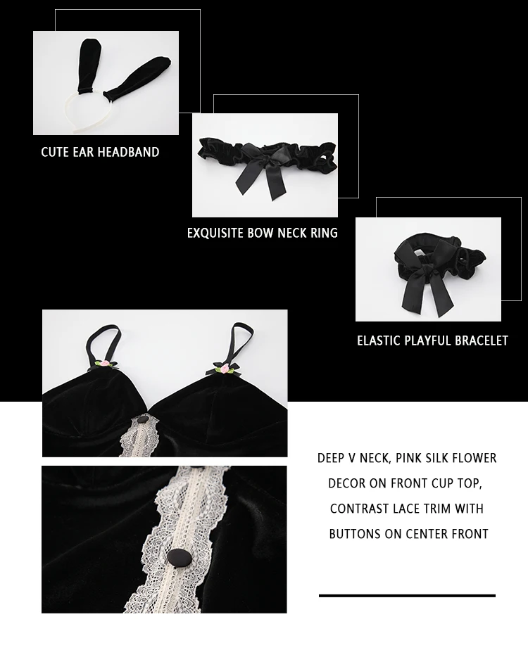 Sexy Bedroom Costume Cosplay Bunny Velvet Teddy With Headband 5pack Set Gr2606 Buy Sexy Bunny