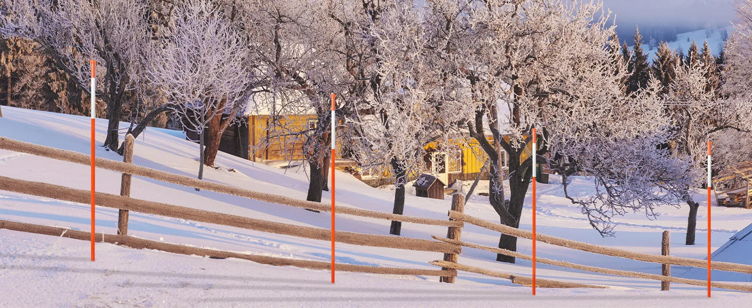 Reflective Frp Driveway Markers Snow Markers Poles - Buy Fiberglass ...