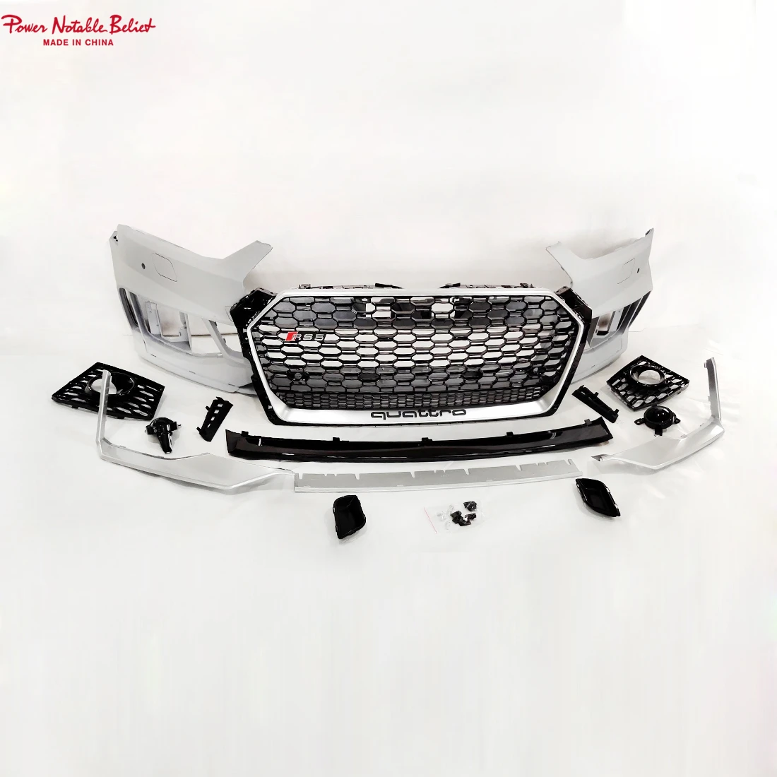 RS5 B9 Front Bumper with Grill for Audi A5 S5 Body Kit