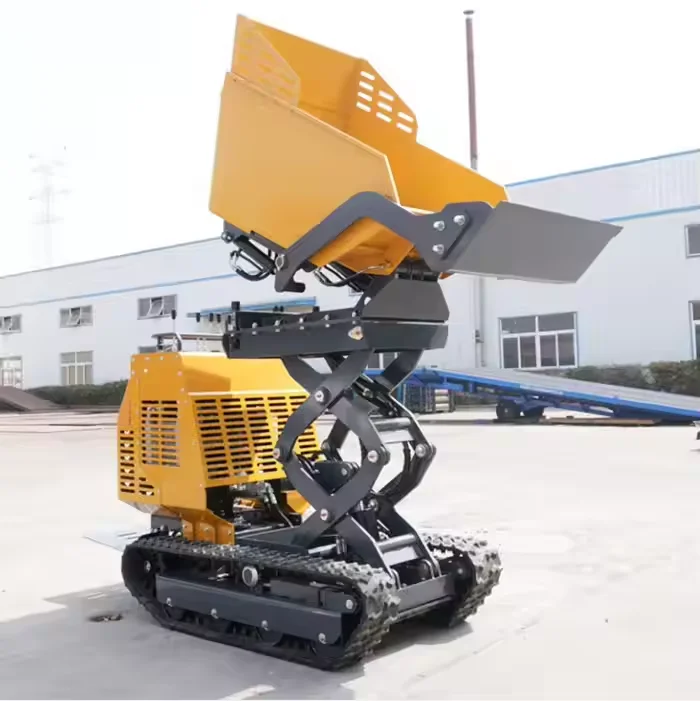 Extra-high Tip Small Truck Loader Automatic Manual Mini Tracked Dumper ...