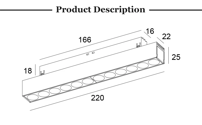 Square Fixed Rail MR16 - Efficient LED Track Lighting