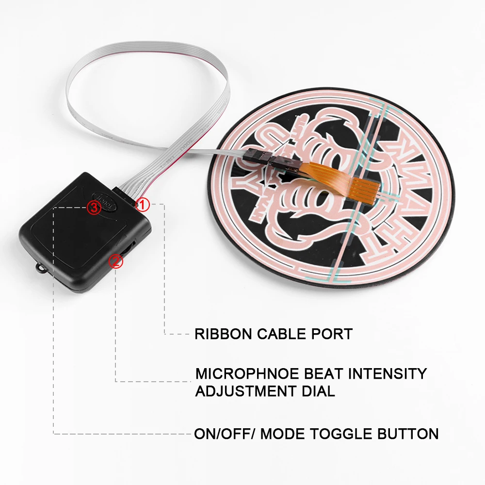 JDM Custom Electric Sticker Car EL Glow Sticker LED