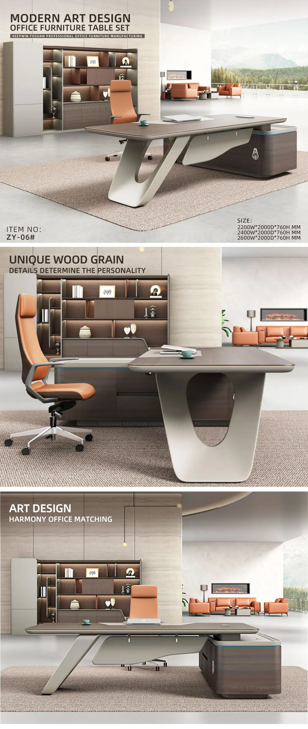 Modern Manager Office Executive Desk Boss Office Table Director ...