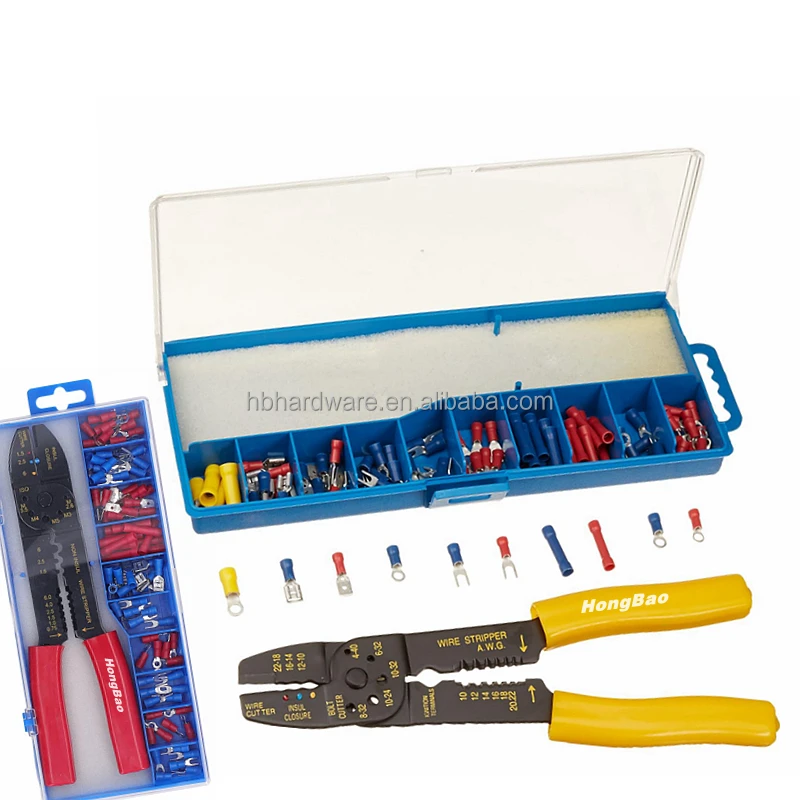 5 Way Crimping Tool And Terminal Kit Network Web Connector 271 Pc ...