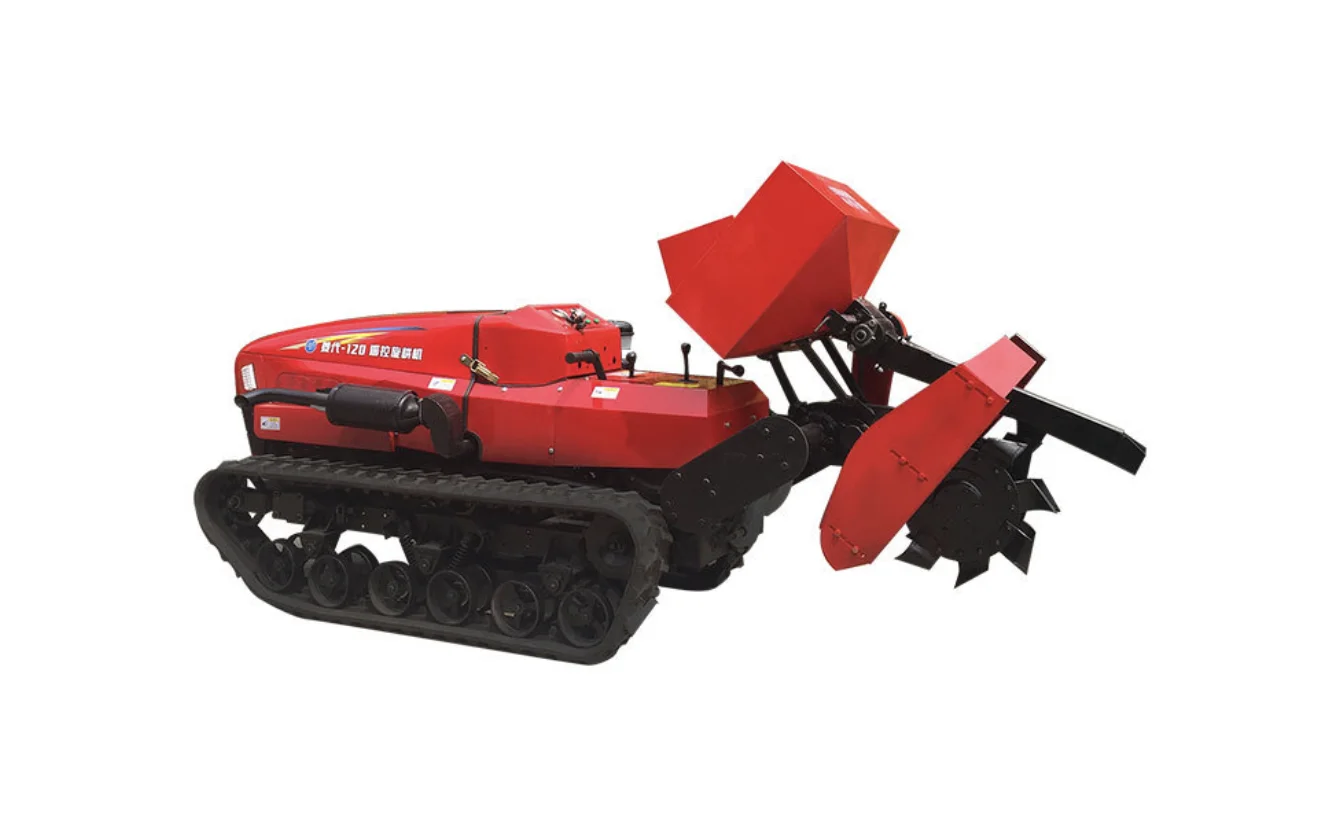 Crawler Tractor Tree Branch Shredder Machine 24/30HP 4WD Gearbox Pump ...