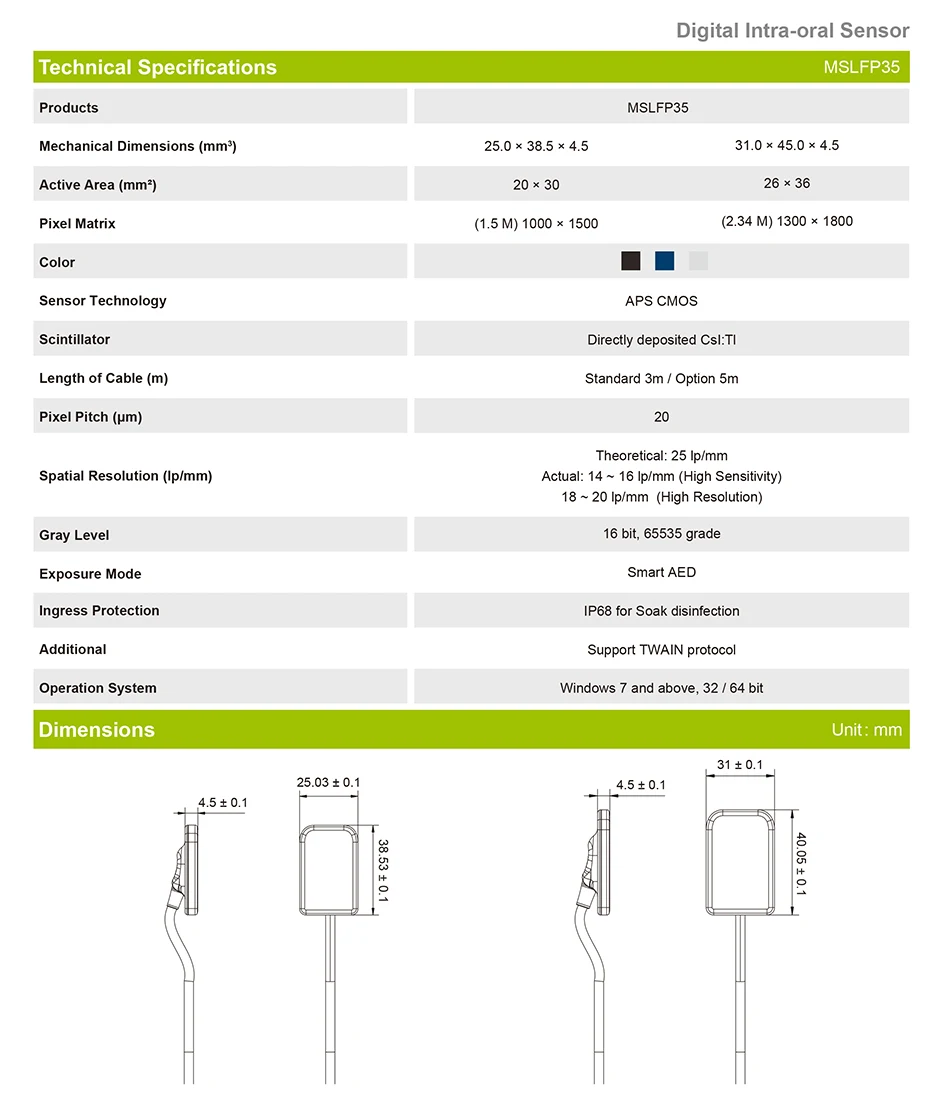 Dental Equipment Iray Intra-oral X Ray Usb Digital Imaging System High ...