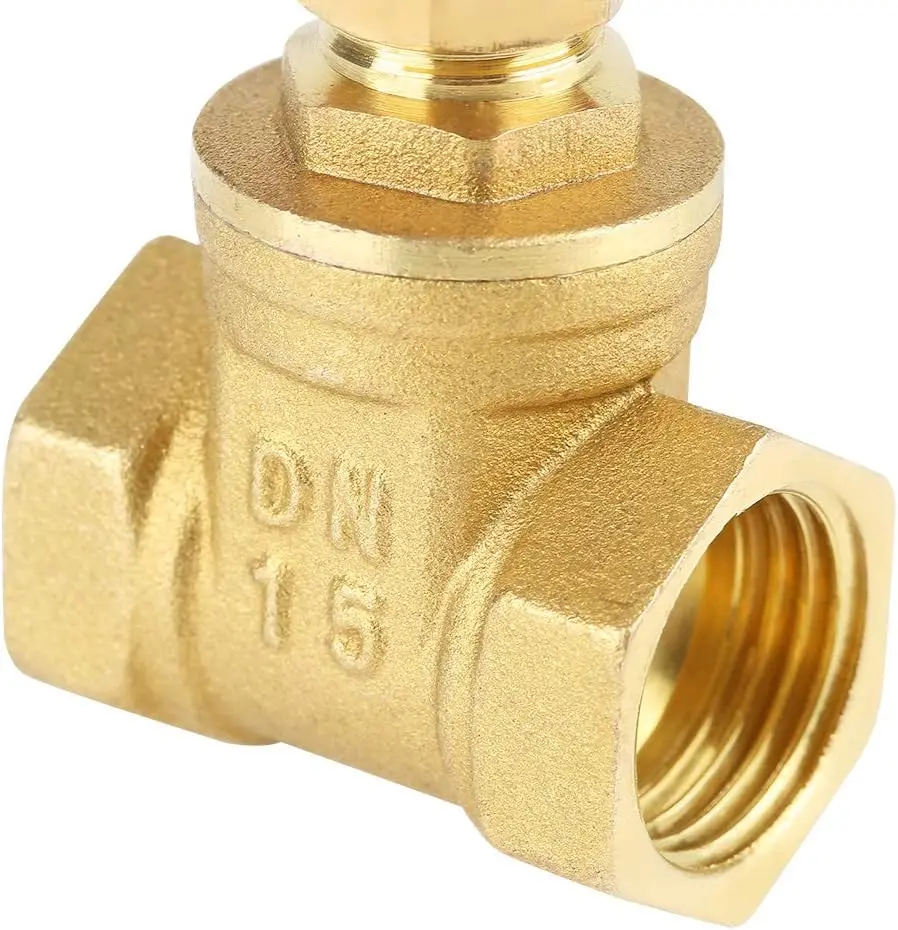 Brass Gate Valve Sluice Valve Dn15 G1/2 Two Directions Knob Type Sluice ...