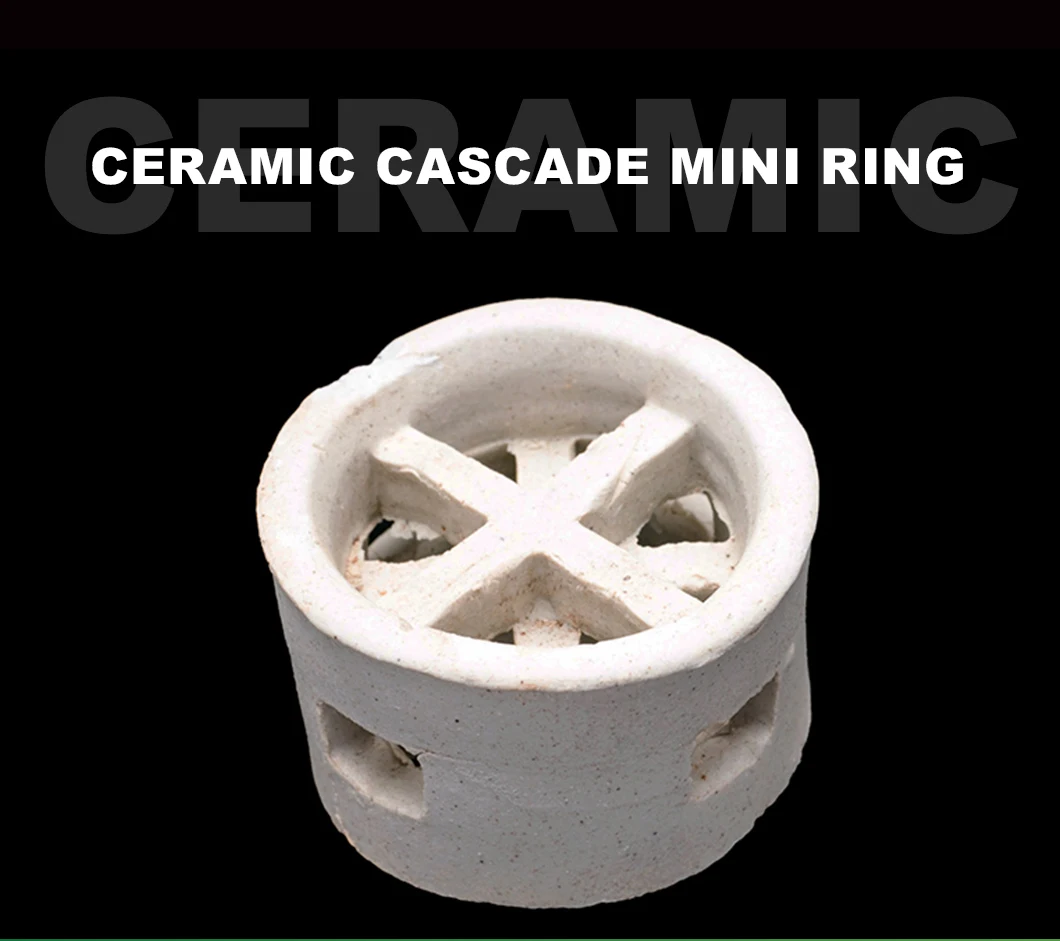 High Quality Ceramic Tower Packing Alumina Ceramic Cascade Mini Ring For Dry Production Industry ...