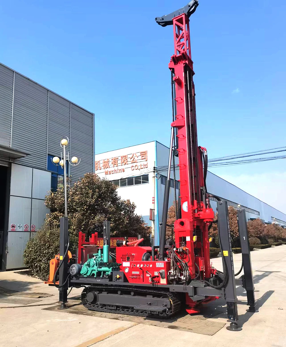 Depth 1000m Crawler Rotary Portable Hydraulic Water Well Drilling Rig ...