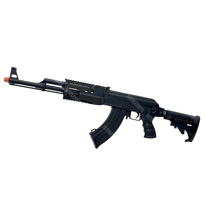 Ak47 Electric Blaster Toy Gun 7mm Ammos Burst Gun Nylon Gear Splatter ...