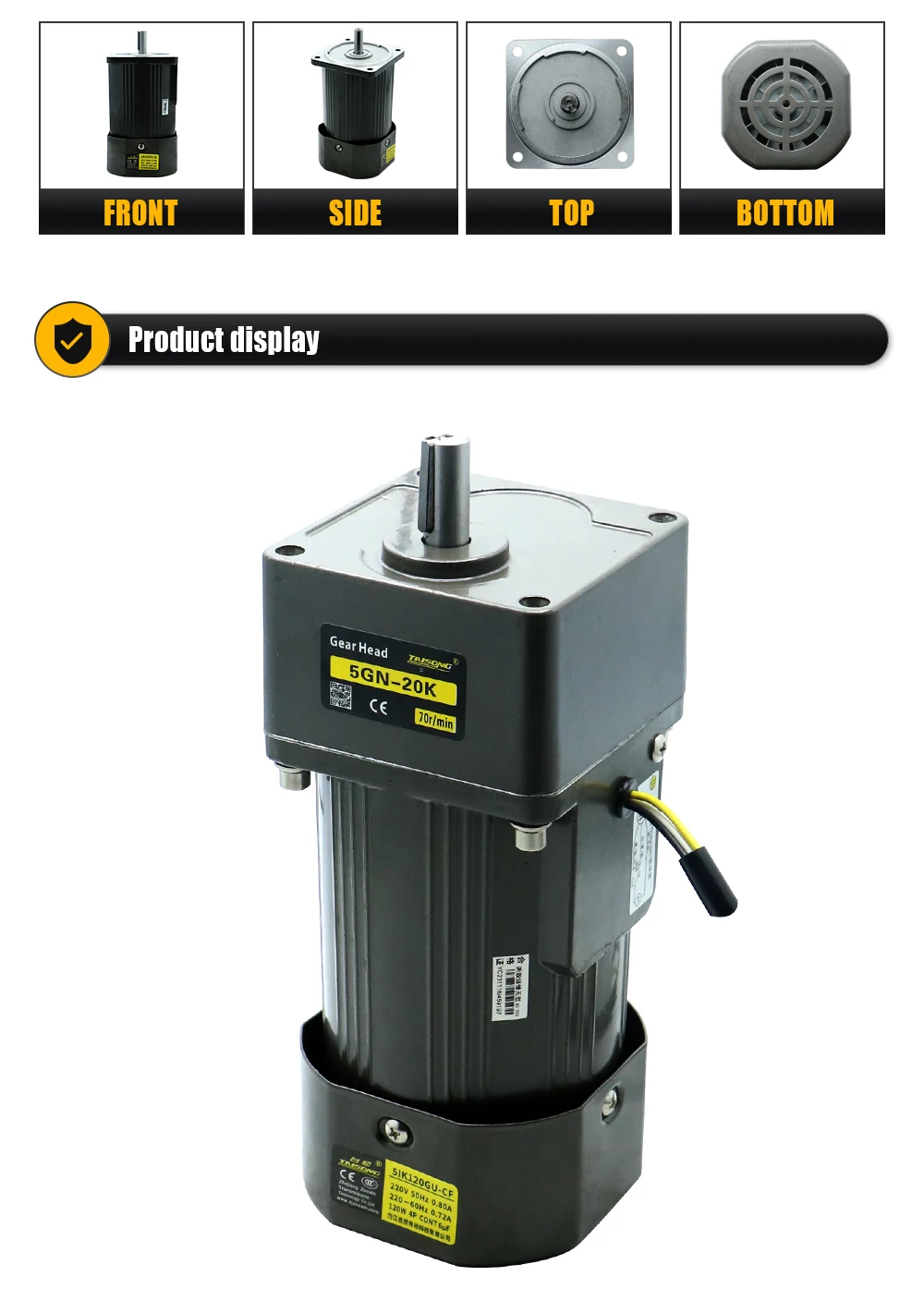 110v 220v 1400 Rpm Electric Constant Speed Type Single Phase Induction ...