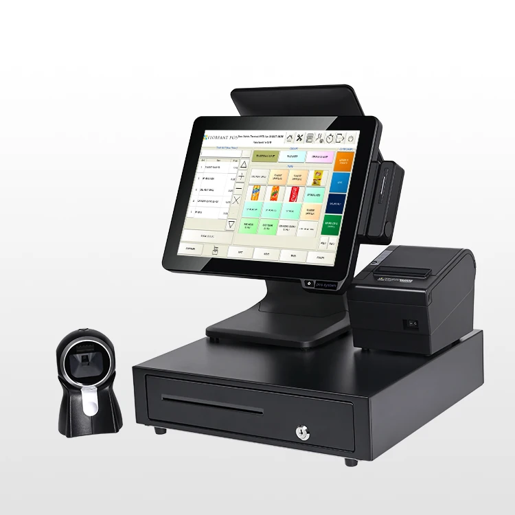 All In One Touch Screen Market Pos Terminal Cash Register System With ...