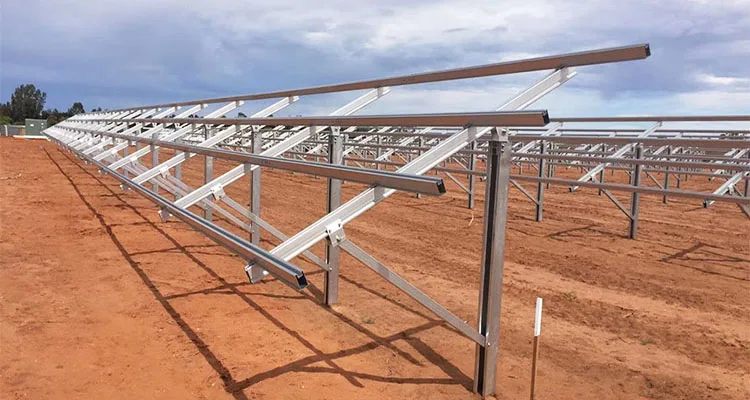 Galvanized Steel Solar Mounting System Pile Ground Bracket Pv Panel ...