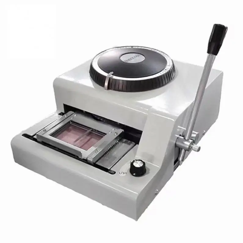 Manual Pvc Card Embossing Machine 68 70 72 Character Letter Plastic ...