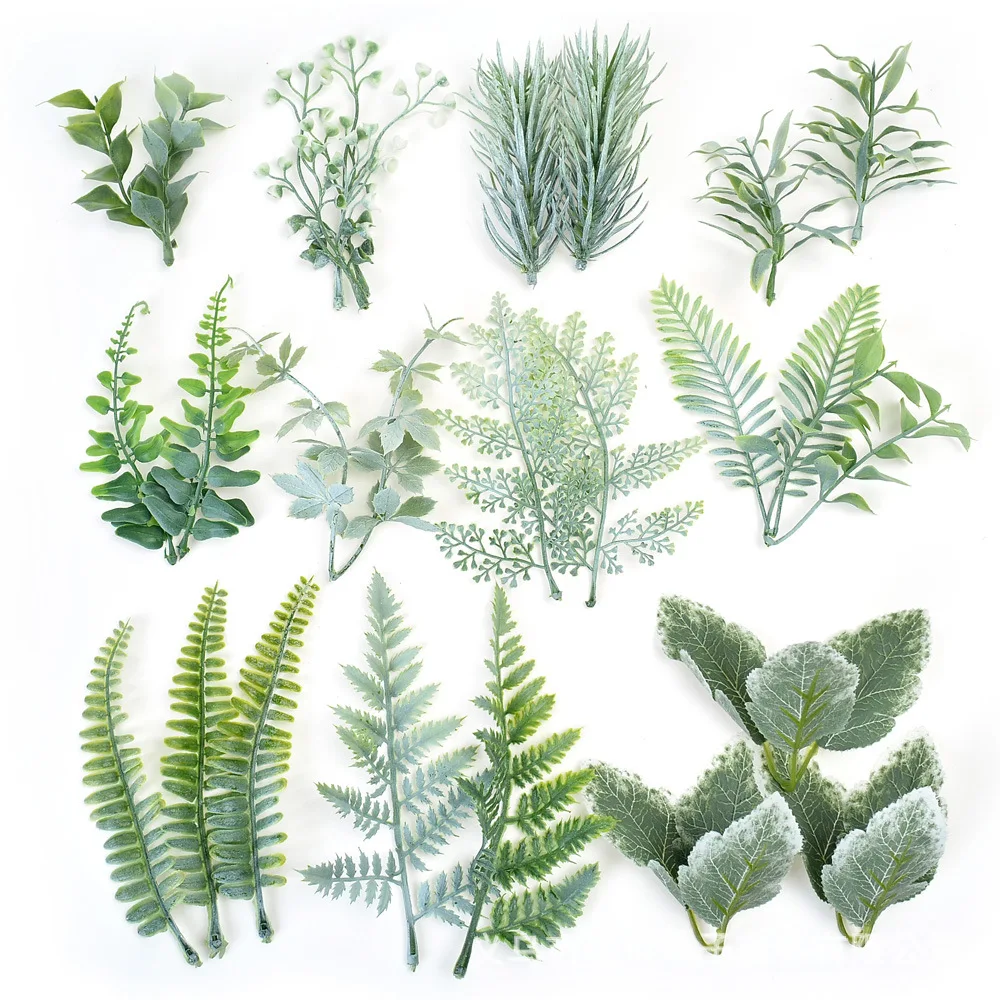 Artificial Plastic Leaves Persian Leaves Artificial Pteris Multifida ...