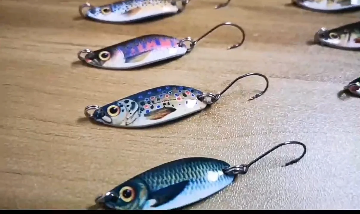 Jetshark 3g 5g Fishing Trout Spining Spoon 3d Printing Lure Metal Lures ...