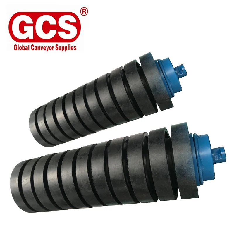 Plastic Rubber Disc Fras Rubber Conveyor Roller Impact Carry Idler ...