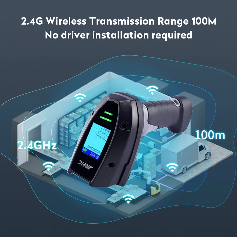 JR 2023 New Wireless Barcode Scanner SL3678-LWP Industrial Design ...