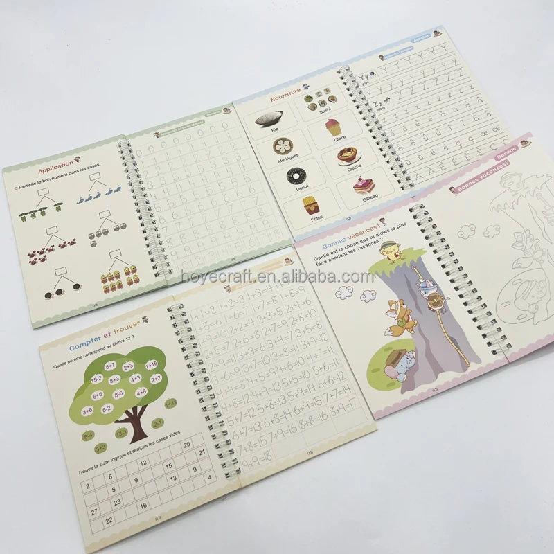 French Language Preschool Tracing Book Magic Calligraphy Reusable ...