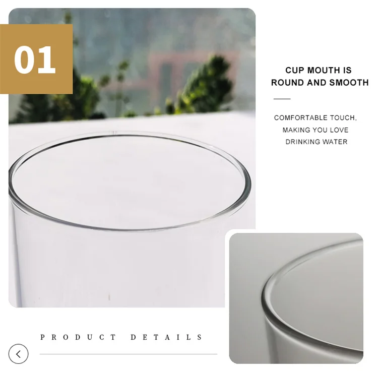 Creative Chinese Style 170ml 300ml High Borosilicate Glass Design Cup