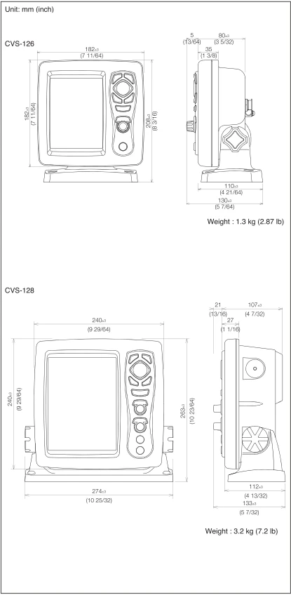 Koden CVS-126 Fish Finder - Advanced Digital Echo Sounder