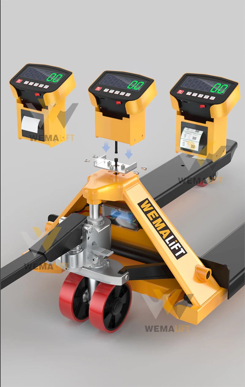 WEMALiFT Economic Stainless Forklift Scale Pallet Truck with Fork ...