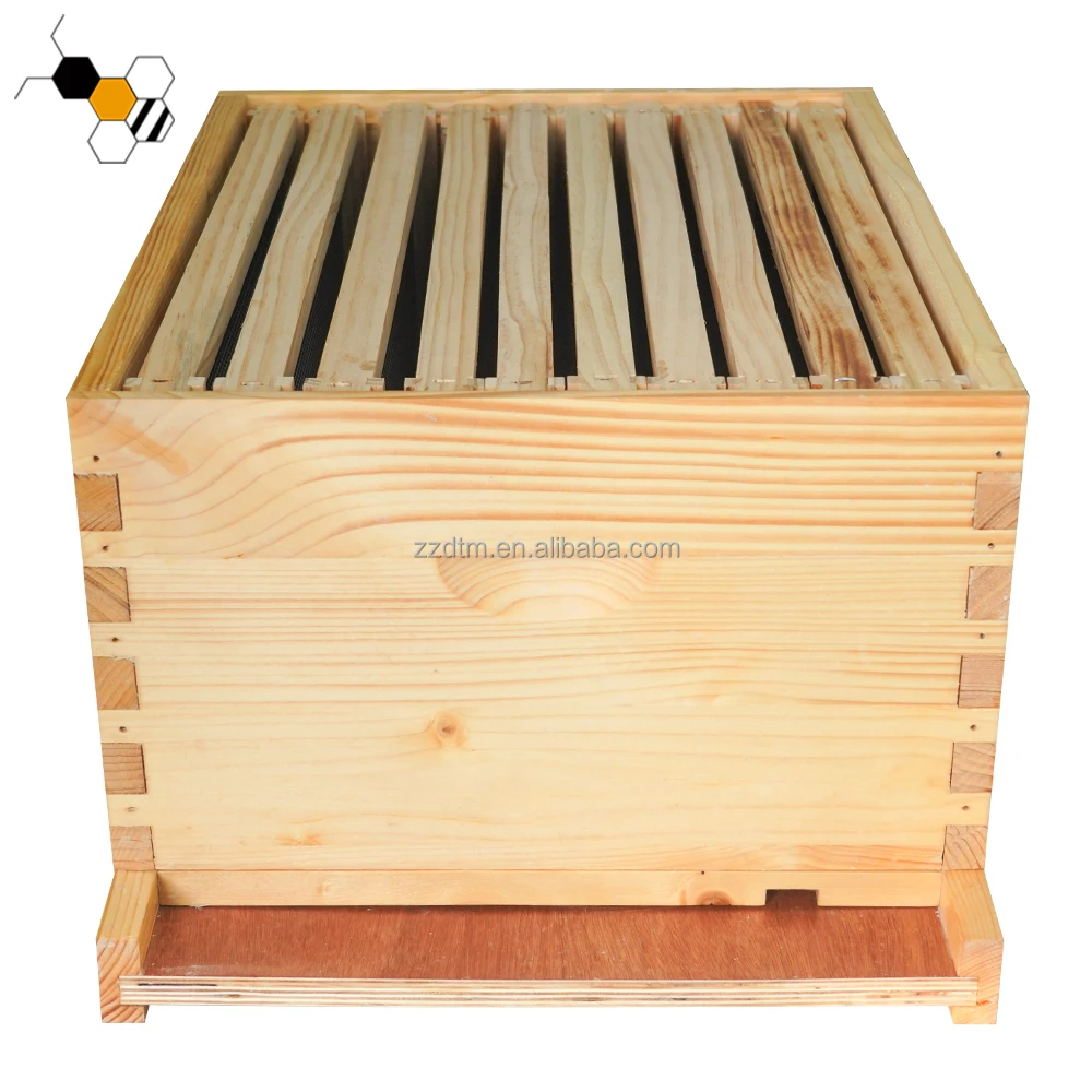 Wax Coated Langstroth Beehive - Complete Kit for Beekeeping