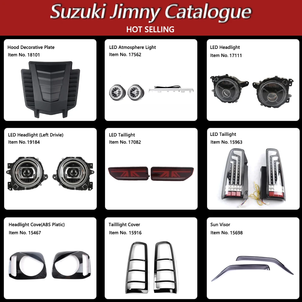 Suzuki Jimny Body Kit Accessory: Bumper Grill, Roof Rack, Rock Slider ...
