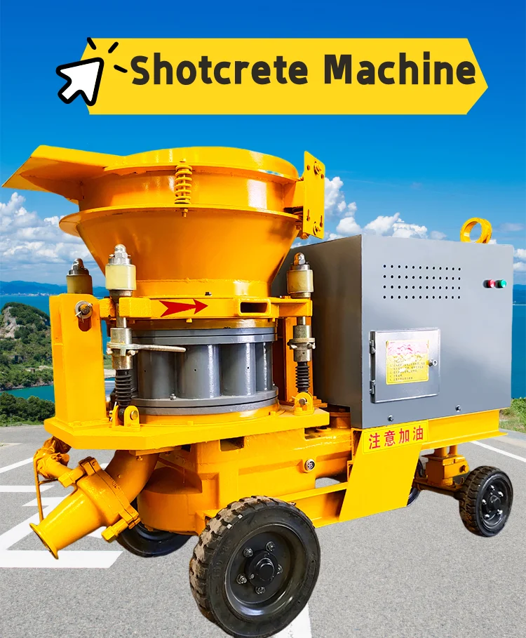 Civil Engineering Diesel Shotcrete Equipment Dry Type Shotcrete Machine ...