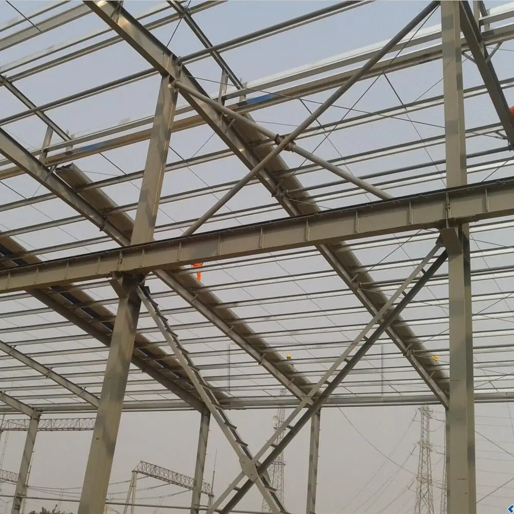 Long Lifespan Prefabricated Light Steel Structure Warehouse Workshop ...
