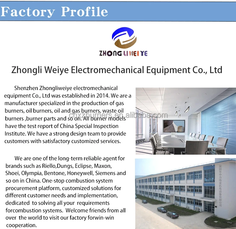 Italian Original Riello RS150 Natural Gas Burner Two Stage Operation ...