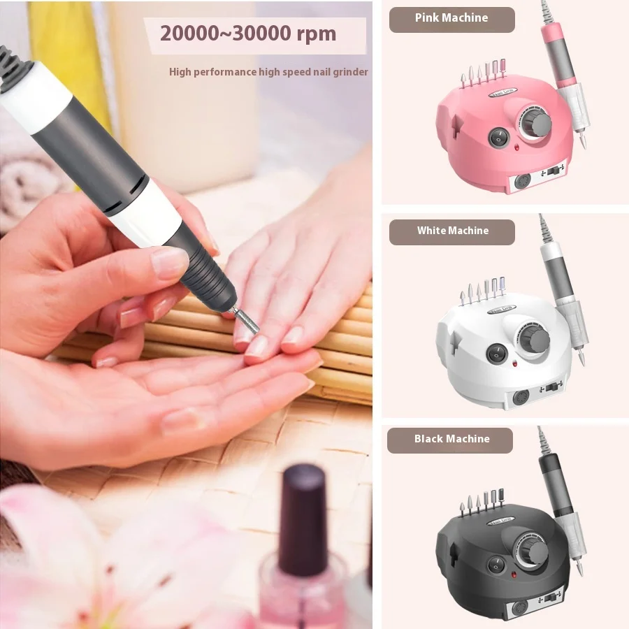 Electric Nail Drill Machine Mill Cutter Sets for Manicure Nail Tips ...