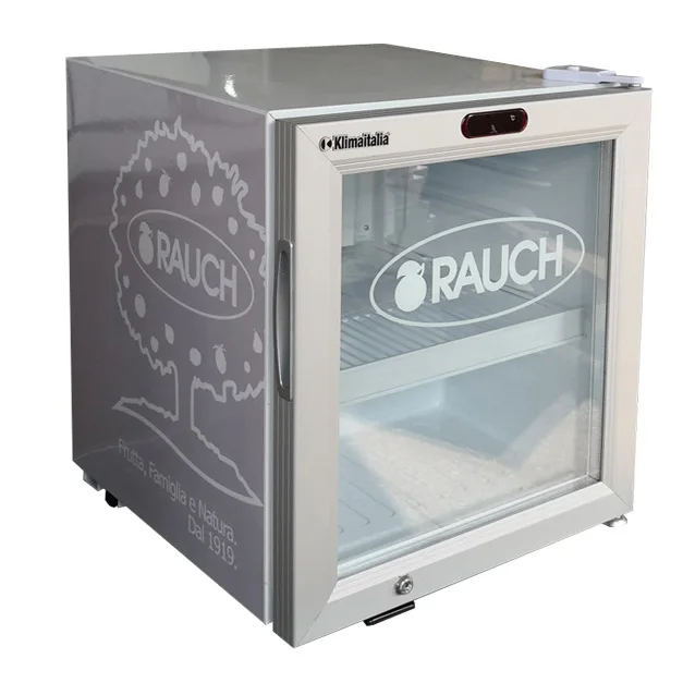 Customized 52l Cube Coke Cooler With Single Door Led Light Countertop ...