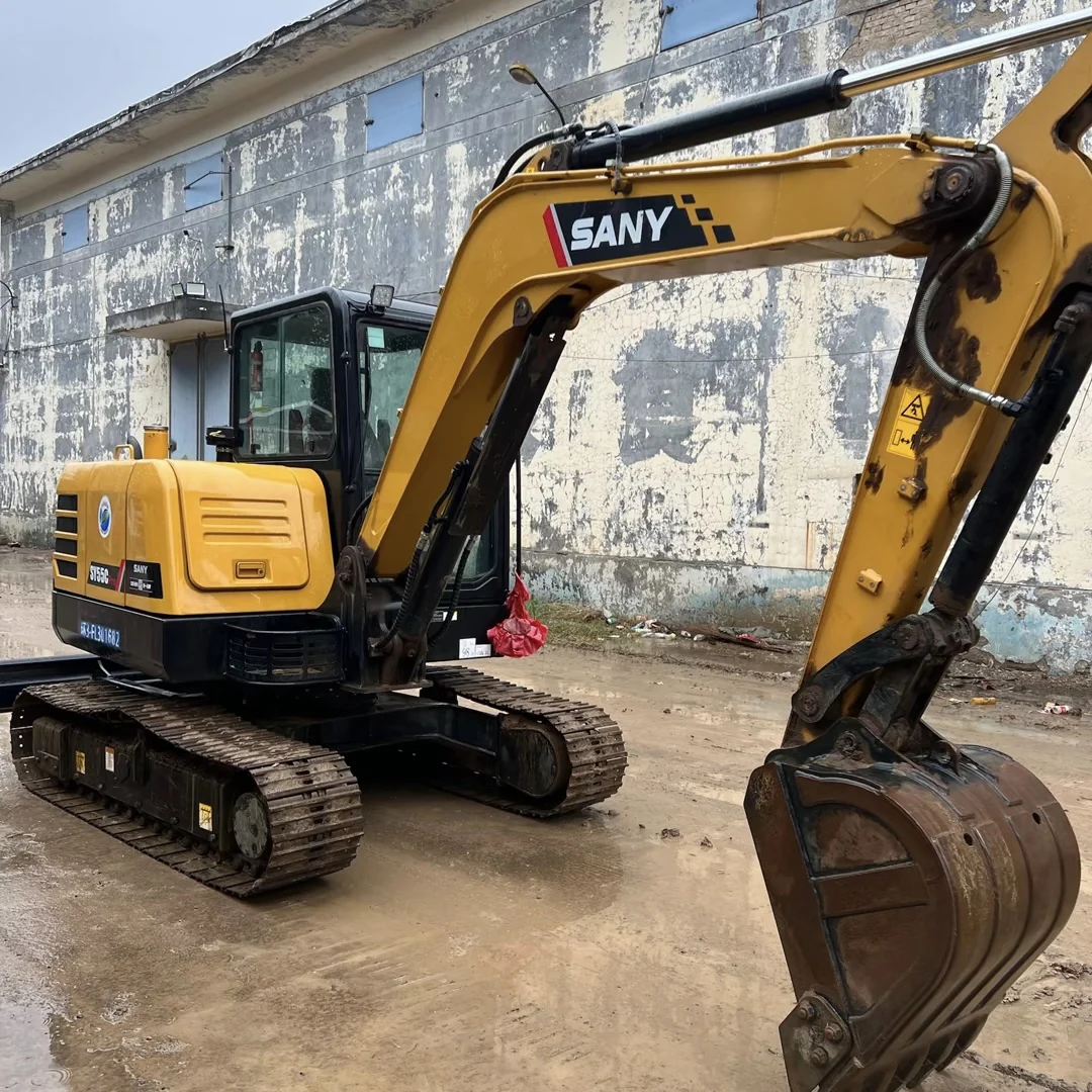 6 Tons Mini Used Excavator - Sany55c Pro Crawler Excavator