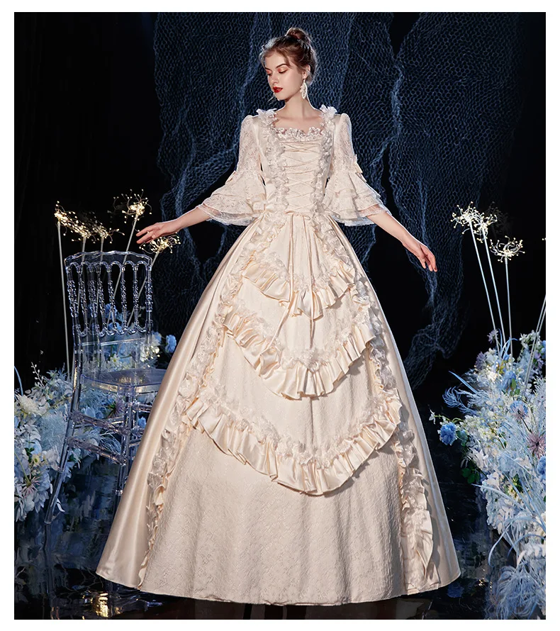 Women Rococo 18th Century Costume Marie Antoinette Ball Gown Victorian ...