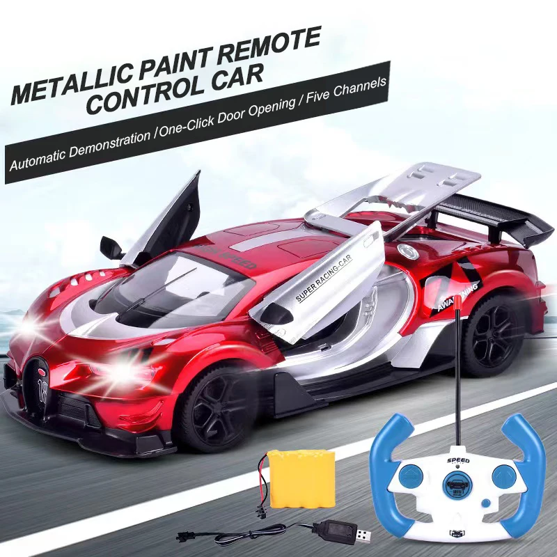 New 5-channel Door-opening Remote Control Rc Car For Child High-speed ...